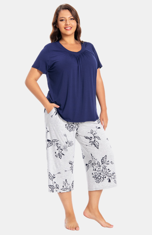 Bamboo Print Capri PJ Set – Bamboo Island Australia