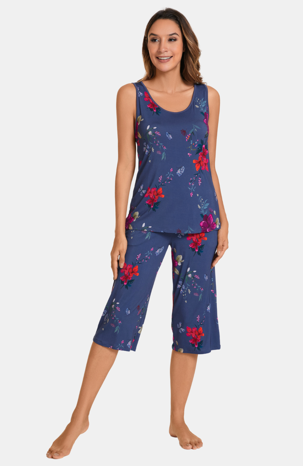 Sleeveless Bamboo Crop PJs (XS-M) – Bamboo Island Australia