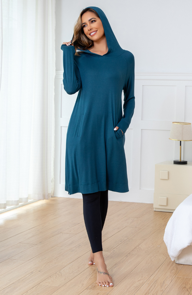Bamboo Botanica Hoodie Dress – Bamboo Island Australia