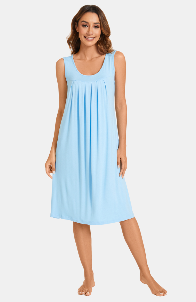 Sleeveless Bamboo Pocket Nightie – Bamboo Island Australia