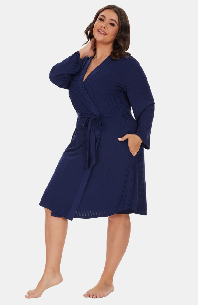 Ribbed Bamboo Robe – Bamboo Island Australia