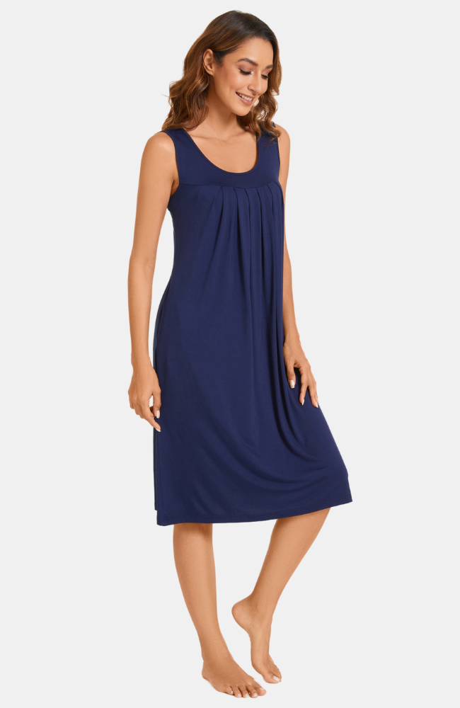 Sleeveless Bamboo Pocket Nightie – Bamboo Island Australia